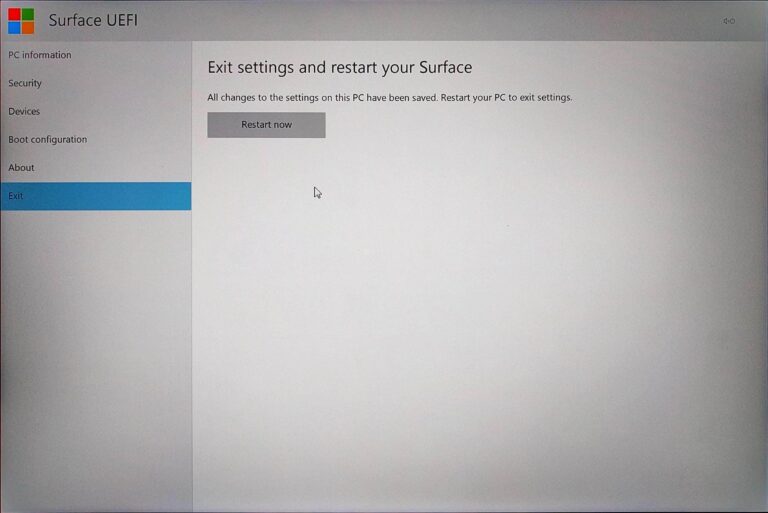How to Configure Surface Book UEFI/BIOS Settings - SurfaceTip
